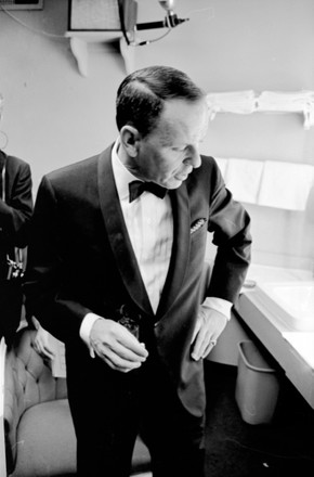 Singer Frank Sinatra Dark Suit Standing Editorial Stock Photo - Stock ...