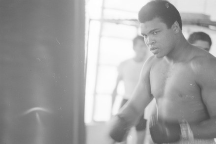 Professional Boxer Muhammad Ali White Robe Editorial Stock Photo ...