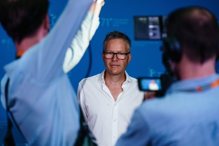 Producer Christoph Friedel Gives Interview Prior Editorial Stock Photo ...