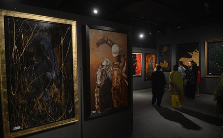 Pakistani Visual Artist Amna Butt Visiting Editorial Stock Photo ...