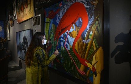 Pakistani Visual Artist Amna Butt Visiting Editorial Stock Photo ...