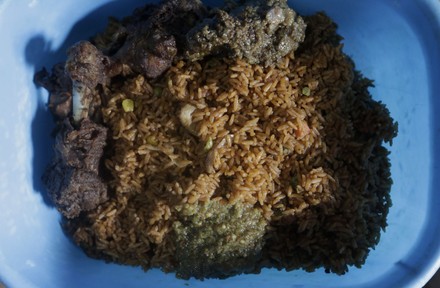View Liberian Jollof Rice Served Meal Editorial Stock Photo - Stock ...