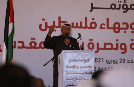 Heads Palestinian Clans Attend National Conference Editorial Stock ...