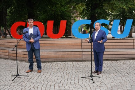Boardmeeting of CDU and CSU, in Berlin, Germany - 20 Jun 2021 Stock ...