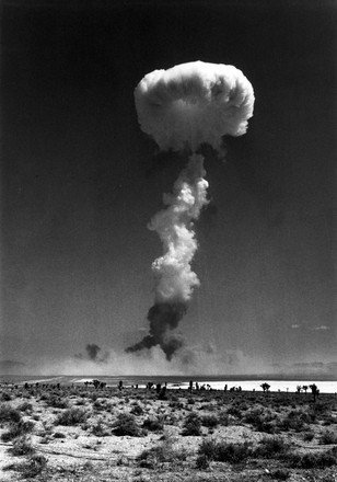 Bomb Blasting Desert During Test Yucca Editorial Stock Photo - Stock ...