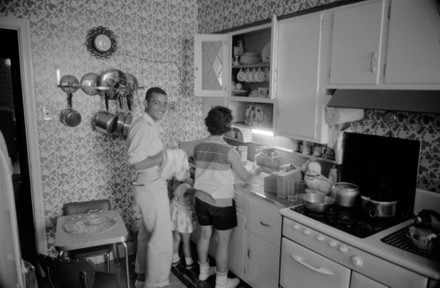 Picture Teenager Washing Dishes Kitchen While Editorial Stock Photo ...
