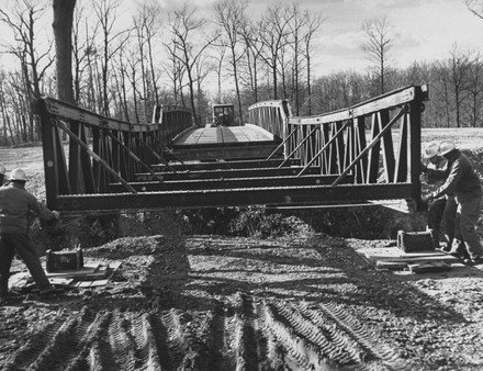 Tank Extending Portable 60foot Aluminum Bridge Editorial Stock Photo ...