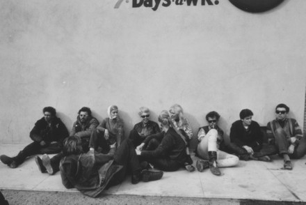 Bikers Old Ladies Hells Angels Sitting Editorial Stock Photo - Stock ...
