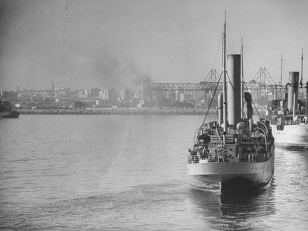 Ship Sailing Casablanca Harbor Casablanca Morocco Editorial Stock Photo ...