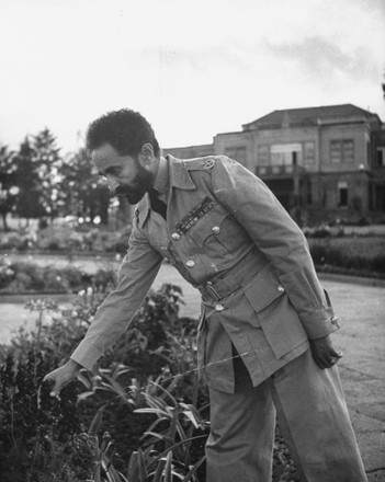 Ethiopian King Haile Selassie Sitting His Editorial Stock Photo - Stock ...