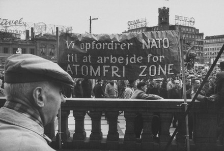 Communist Demonstration Front Town Hall Copenhagen Editorial Stock ...
