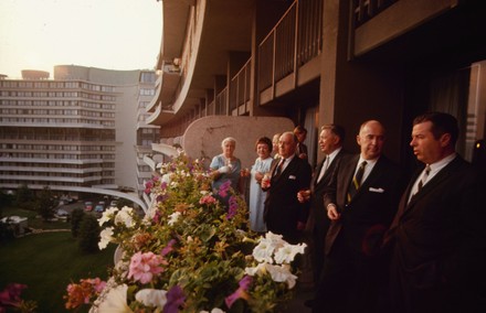 Residents Guests Gathering On Balcony Apartment Editorial Stock Photo ...