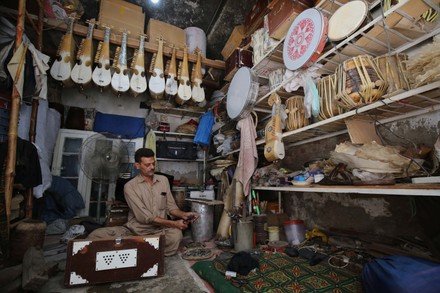 Pakistani Man Makes Traditional Instrument Called Editorial Stock Photo ...