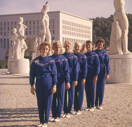 August 1960 Usa Gymnasts Left Right Editorial Stock Photo - Stock Image ...