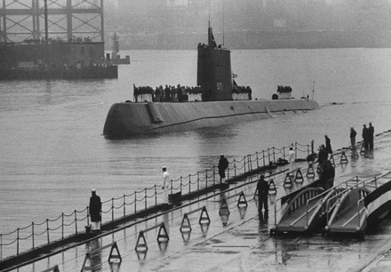 Uss Nautilus Crew Members Arriving After Editorial Stock Photo - Stock ...