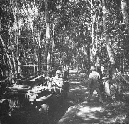Soldiers Traveling Jungle Trail During World Editorial Stock Photo ...