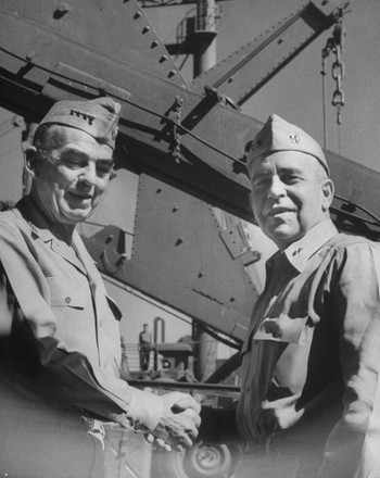 Lr Admiral Thomas C Kinkaid Meeting Editorial Stock Photo - Stock Image ...