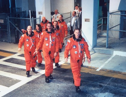 Crew Endeavour Space Shuttle Mission Repair Editorial Stock Photo ...