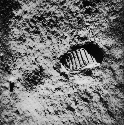 Rigid Footprint Marks Fine Dust Covering Editorial Stock Photo - Stock ...