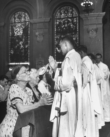 Eight Novices Newly Ordained Jesuit Priests Editorial Stock Photo ...