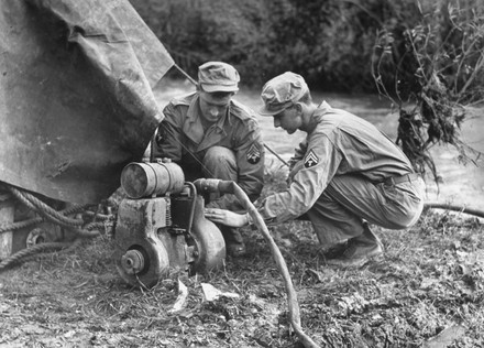 United States Army Engineers Operating Machine Editorial Stock Photo ...