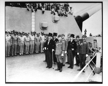 Japanese Surrender Signatories Lead By Mamoru Editorial Stock Photo ...
