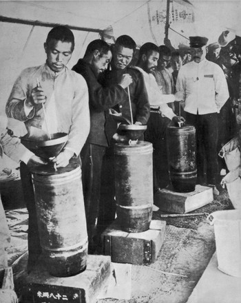 During Sino Japanese War Japanese Artilleryman Editorial Stock Photo ...