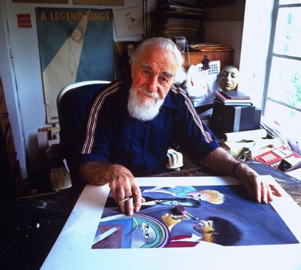 Caricaturist Al Hirschfeld Working On June Editorial Stock Photo ...
