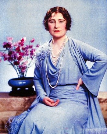Hand Colored Portrait Englands Queen Mother Editorial Stock Photo ...