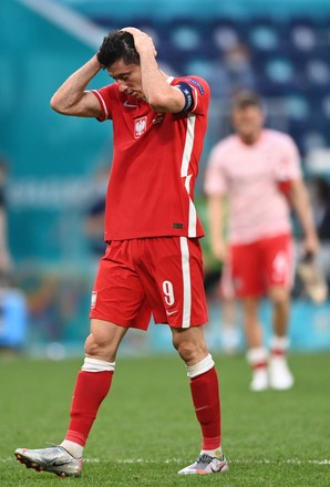Robert Lewandowski Poland Reacts After Losing Editorial Stock Photo ...