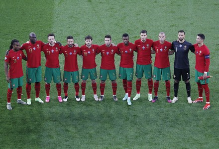 Portugals Starting Eleven Lines Before Uefa Editorial Stock Photo ...