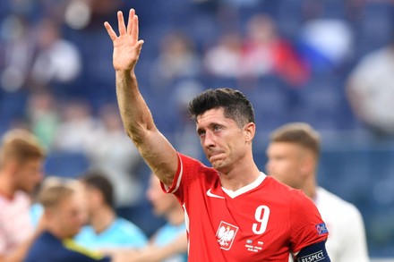 Polands Robert Lewandowski Waves Fans After Editorial Stock Photo ...