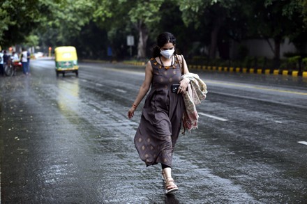 Commuters During Spell Rain Near Iit Editorial Stock Photo - Stock Image | Shutterstock