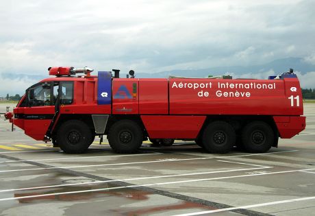 Fire Truck Geneva International Airport Geneva Editorial Stock Photo ...
