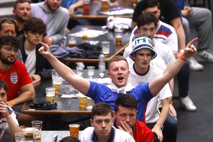 John Barnes Fanzone Fans Watching Euro Editorial Stock Photo - Stock ...