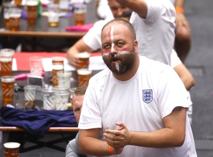 John Barnes Fanzone Fans Watching Euro Editorial Stock Photo - Stock ...