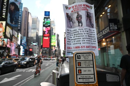 Reward Flyer Crime Stoppers Nypd Posted Editorial Stock Photo - Stock ...