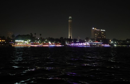 General View Nile River Cairo Tower Editorial Stock Photo - Stock Image ...