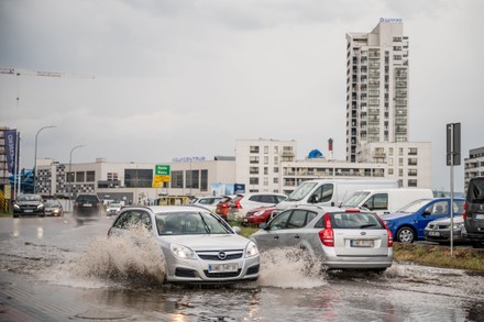 Flooded Morska Street Reda Heavy Rainfall Editorial Stock Photo - Stock ...