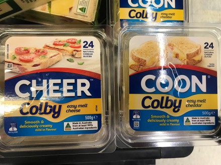 Coon Cheese Cheer Cheese On Display Editorial Stock Photo - Stock Image ...