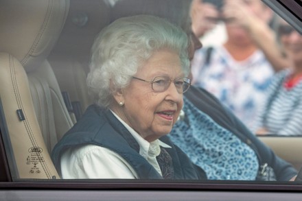 Queen Elizabeth Ii Drives Royal Windsor Editorial Stock Photo - Stock ...