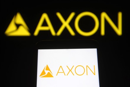 This Photo Illustration Axon Enterprise Logo Editorial Stock Photo ...