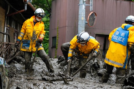 Tokyo Metropolitan Police Department Rescue Workers Editorial Stock ...