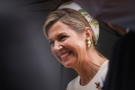 Dutch Queen Maxima Laughs She Arrives Editorial Stock Photo - Stock ...