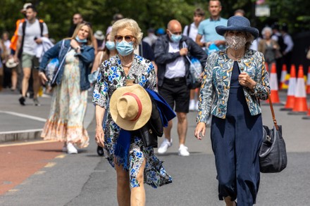 Police Wear Face Masks Tennis Fans Editorial Stock Photo - Stock Image ...