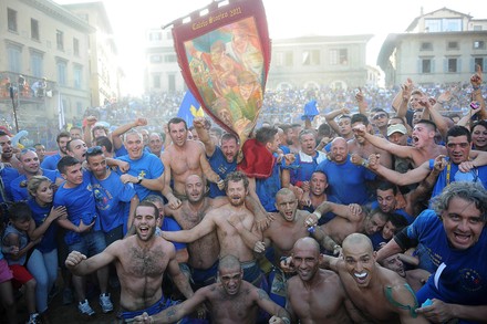 Final Match Calcio Fiorentino Historic Football Editorial Stock Photo ...