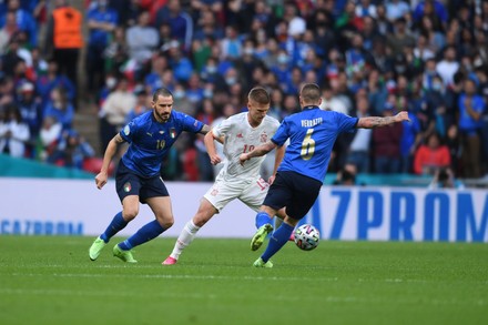 Leonardo Bonucci Italydani Olmo Spainmarco Verratti Editorial Stock ...