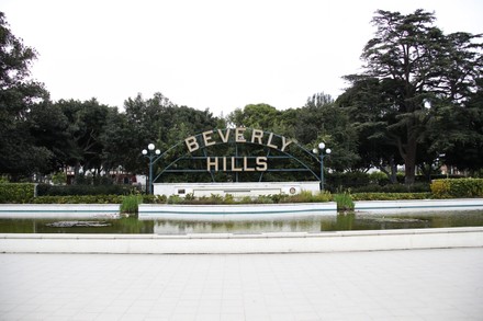 View Beverly Hills Sign Beverly Gardens Editorial Stock Photo - Stock ...