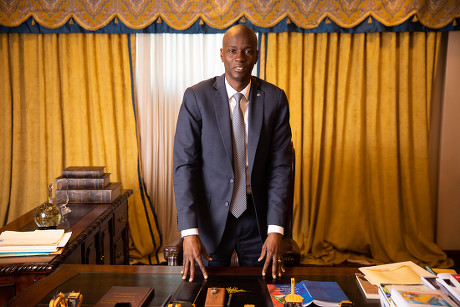 JOVENEL MOISE PRESIDENT HAITI HIS DESK Editorial Stock Photo - Stock ...