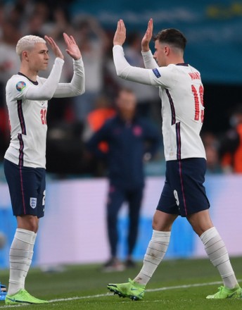 Phil Foden L Comes Mason Mount Editorial Stock Photo - Stock Image ...